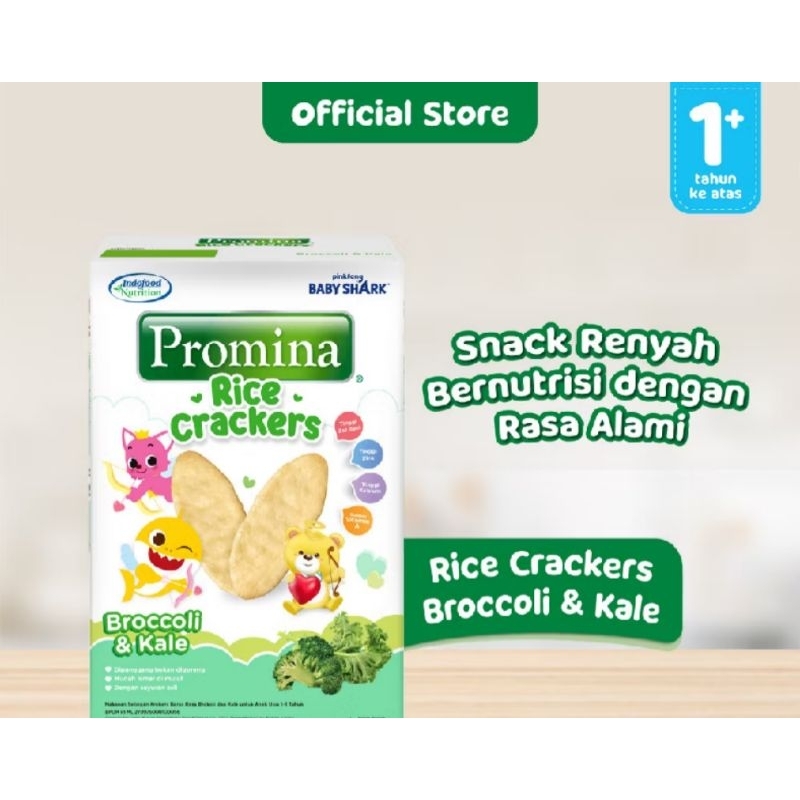 Jual Promina Rice Crackers Broccoli & Kale 20gr | Shopee Indonesia