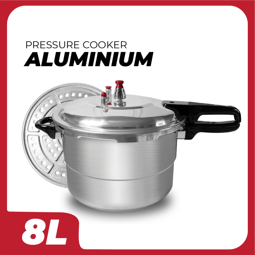 Jual Presto 8 Liter Panci Presto Alumunium Anti Lengket Pressure Cooker Pelunak Daging Lingkaran ...