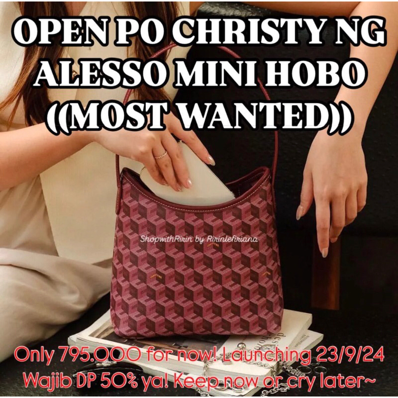 Jual TAS CHRISTYNG ALESSO MINI HOBO BAG CHRISTY NG ORIGINAL MALAYSIA ...