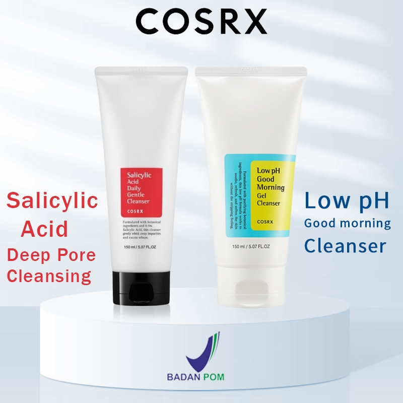 Jual COSRX Salicylic Acid Facial Wash 150ML+Low PH Good Morning Cuci ...