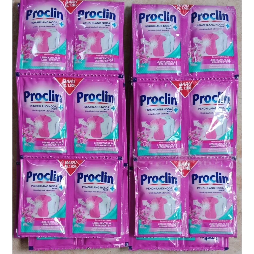 Jual Proclin Penghilang Noda Ampuh Sachet 15 mL x 24 - Cairan ...