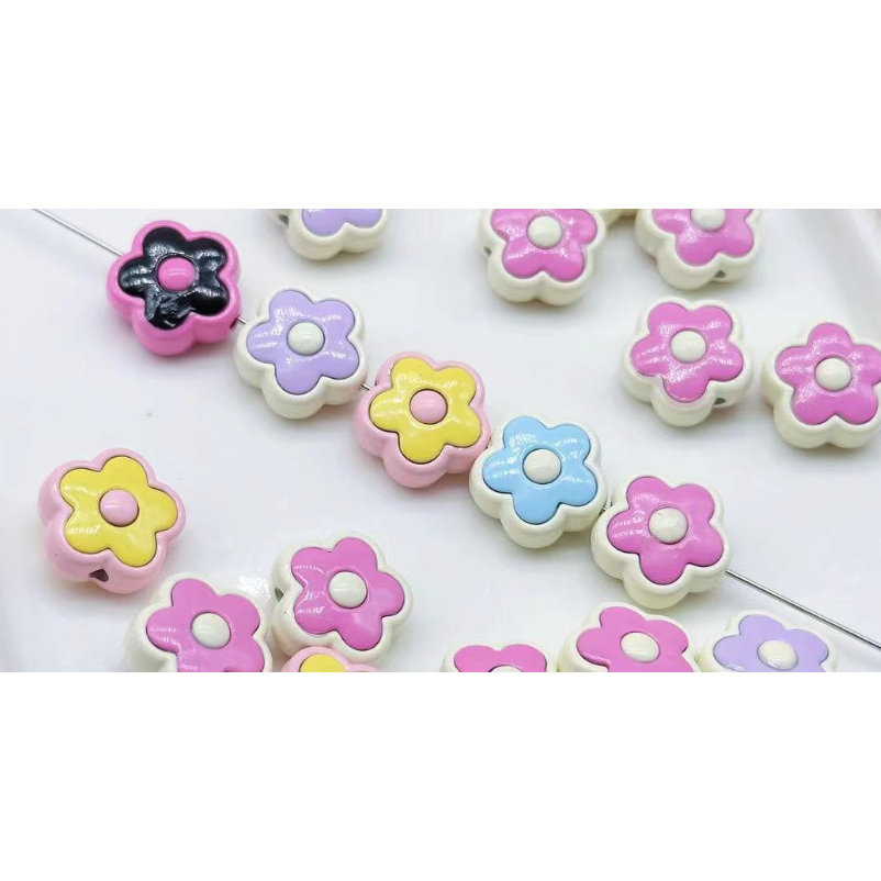 Jual DIY [C09] BEADS MANIK BESI BUNGA | Shopee Indonesia