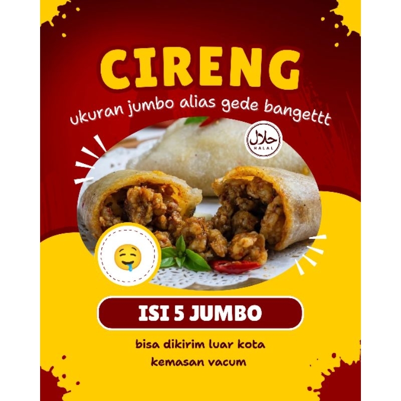 Jual 1PACK [ISI 5] CIRENG ISI JUMBO RASA JANDO PEDAS KHAS BANDUNG ...