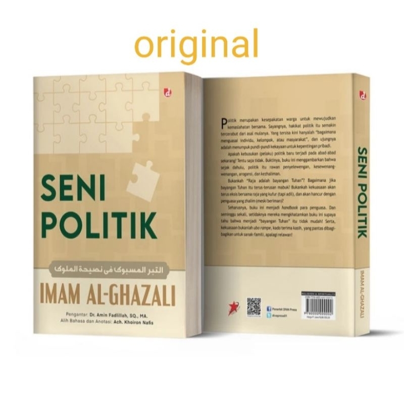 Jual BUKU SENI POLITIK IMAM AL GHAZALI ORIGINAL | Shopee Indonesia