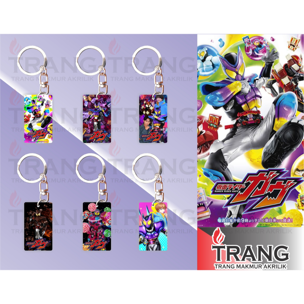 Jual Gantungan Kunci Akrilik Kamen Rider Gavv / Keychain Acrylic Kamen ...