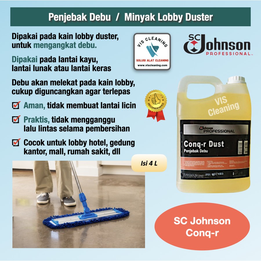 Jual SC Johnson Conq R - Penjebak Debu / Minyak Lobby Duster ( 4 L ...