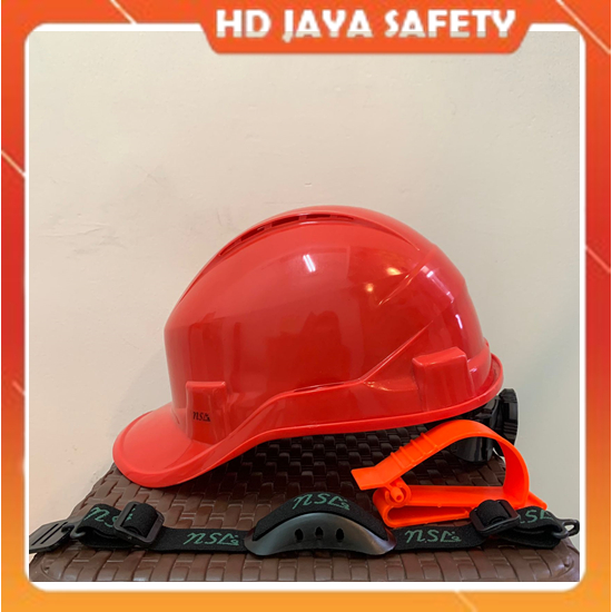 Jual Helm Safety NSA Vented Merah Fastrack - Safety Helmet SNI ...