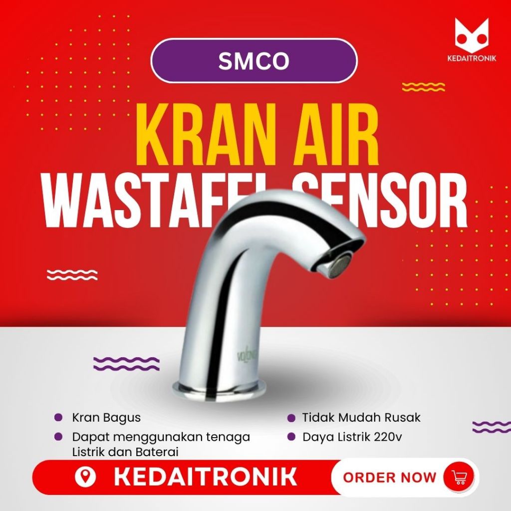 Jual SMCO 1615 Kran Sensor Otomatis Wastafel Keran Cuci Tangan Kran ...