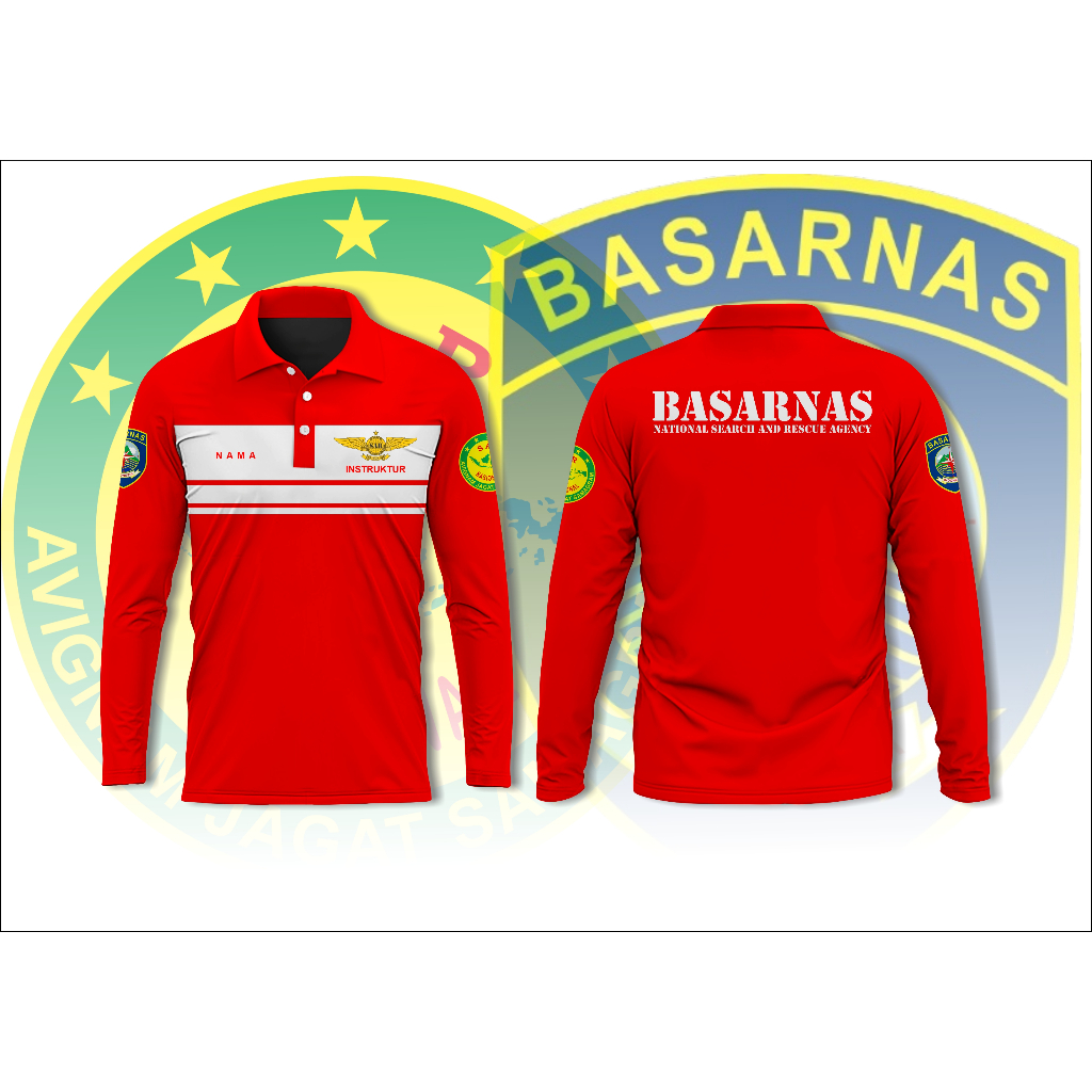 Jual Jersey Basarnas lengan panjang model kerah Sepak Bola & Futsal ...