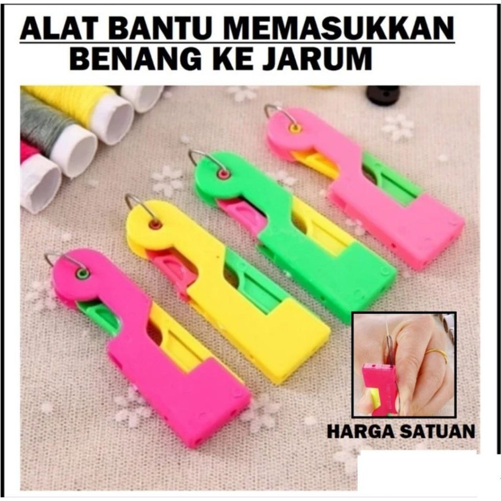 Jual Alat memasukan benang ke jarum varian warna satuan - Merah ...
