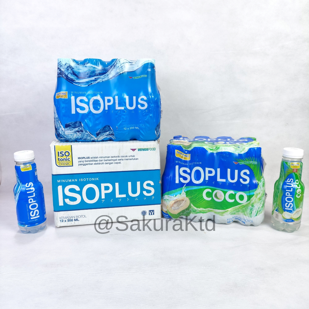 Jual ISOPLUS 350ml/ ISOPLUS COCO 1 pack isi 12 botol | Shopee Indonesia