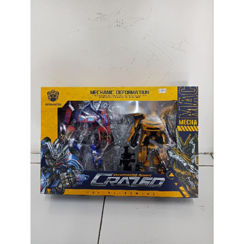 Jual Mainan Anak Robot Transformers Mobil Bumblebee dan Optimus prime | Shopee Indonesia