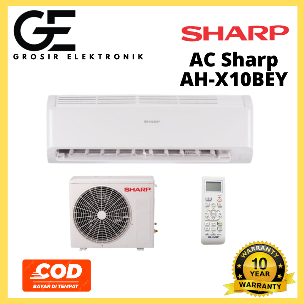 Jual AC SHARP INVERTER SERIES X10BEY 1 PK GARANSI RESMI | Shopee Indonesia