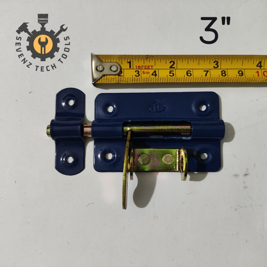 Jual 3" GTK / GRENDEL TEMPAT GEMBOK BIRU 3" INCH / GRENDEL GTK BIRU ...