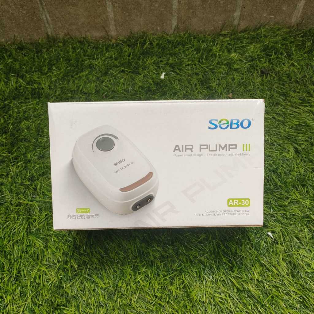 Jual Pompa Udara SOBO AIR PUMP III AR 30 Aerator 2 Lubang Aerasi ...