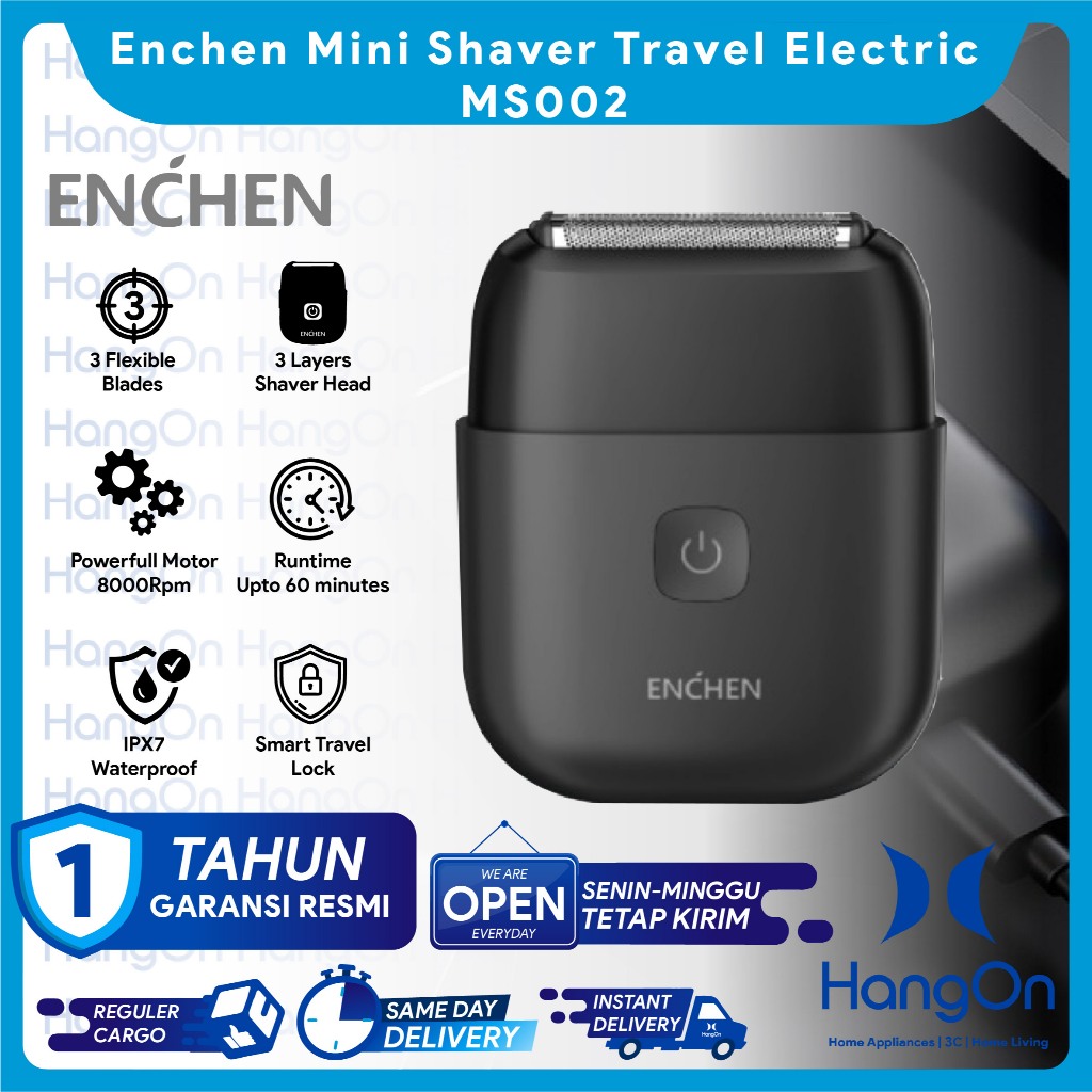 Jual Enchen MS002 Mini Shaver Elektric Shaver Alat Cukur Bulu Jenggot Pencukur Kumis Waterproof ...