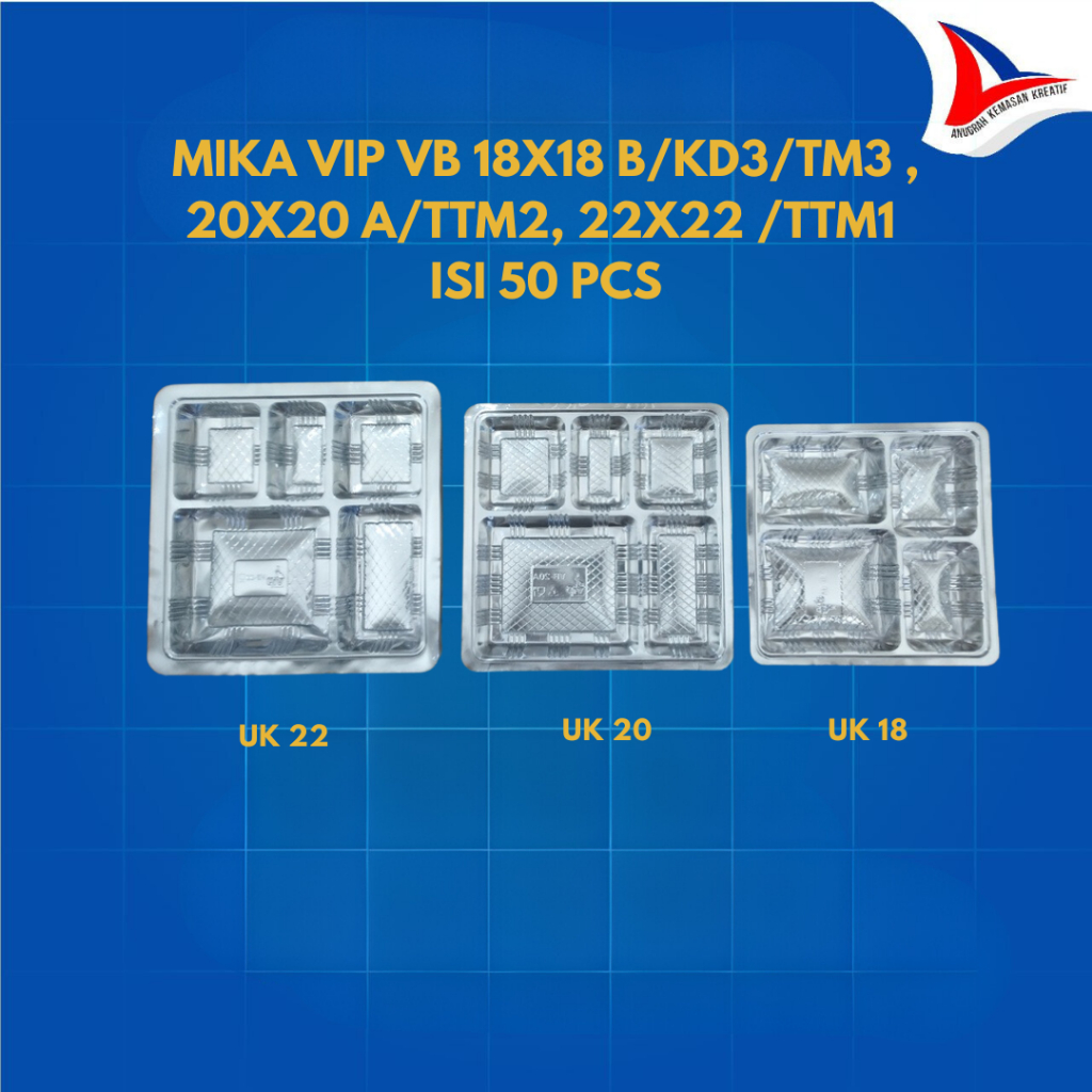 Jual Mika Nasi Kotak Vip Mika Berkat Bening Mika Dus Ukuran 18 20 22 ...