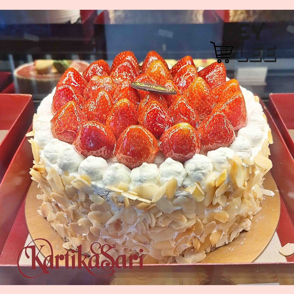Jual KARTIKASARI Strawberry Cream Cheese Cake Bulat 20cm Kue Ulang ...