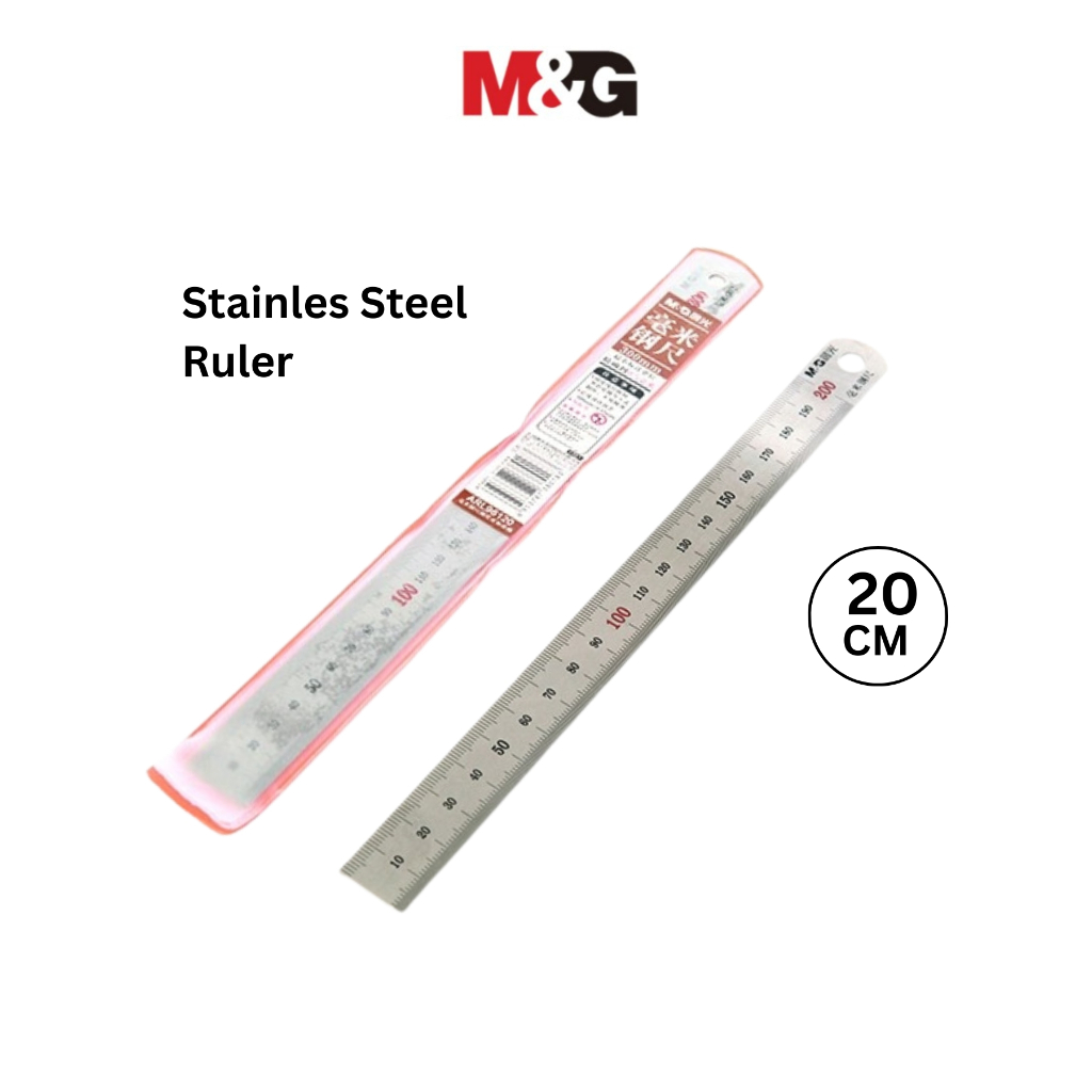 Jual Penggaris Besi Alumunium M&G 20cm Alumunium Ruler M&G #ARL96119 ...