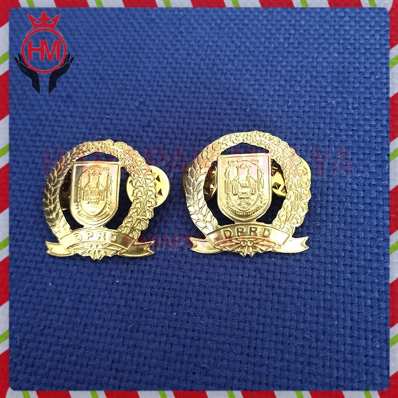 Jual Lencana Bross Logo DPRD Kalsel Warna Gold Pin Kalimantan Selatan ...