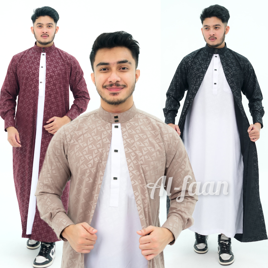 Jual Jubah Reguler luaran manset Jubah Gamis Pria Jubah pria muslim ...