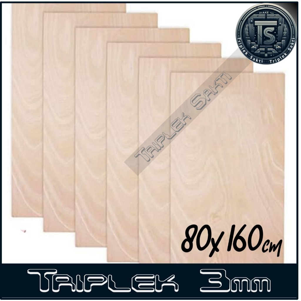 Jual Multiplek Triplek 3mm 80x160 cm ISI 3 LEMBAR ( 3 mm | 80x160cm ...