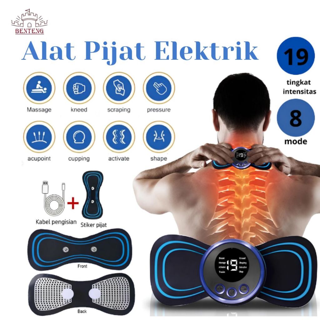 Jual APL6 - Alat Pijat Mini Portable Elektrik Leher Pundak Punggung ...