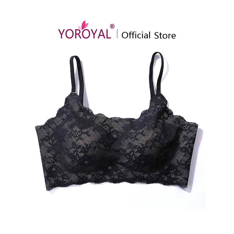 Jual YOROYAL Bra Seamless Wanita Renda BH Seamless Sports Bra Lace ...