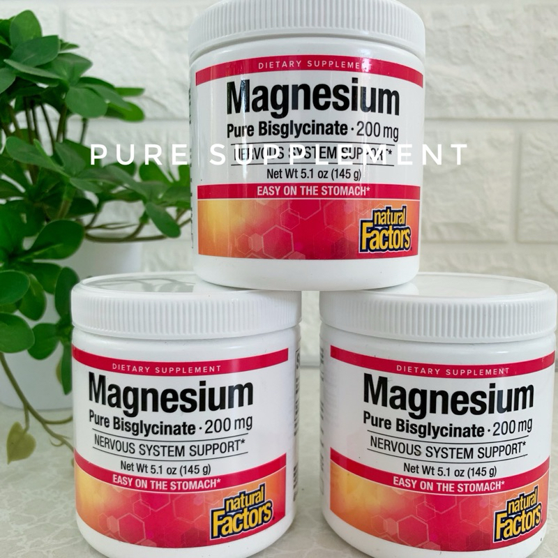 Jual Natural Factors Magnesium Bisglycinate 200mg Bubuk | Shopee Indonesia