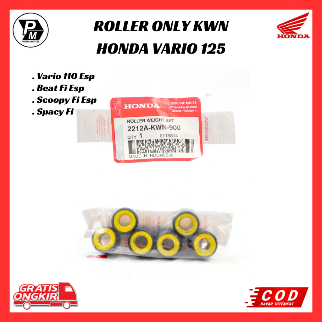 Jual Roller Set Honda Vario 125 Old - Vario 125 Fi - Vario 125 Helm Fi ...
