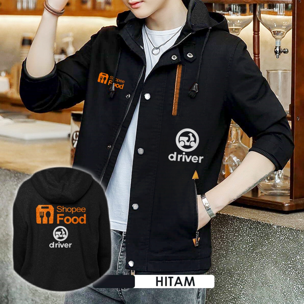 Jual JAKET SHOPEE FOOD MODEL SEMI PARKA BAHAN DRILL KEREN / JAKET ...