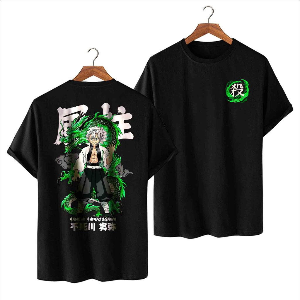 Jual AMUBA - Kaos Anime SANEMI SHINAZUGAWA KAZE HASHIRA Demon Slayer ...