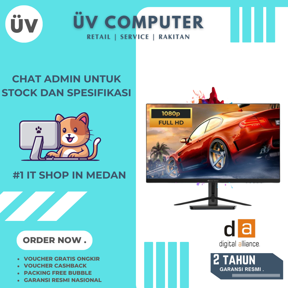 Jual Monitor LED LCD DIGITAL ALLIANCE DA24-RE100 | 24" inch | FHD | Panel IPS | 100Hz Garansi 2 ...