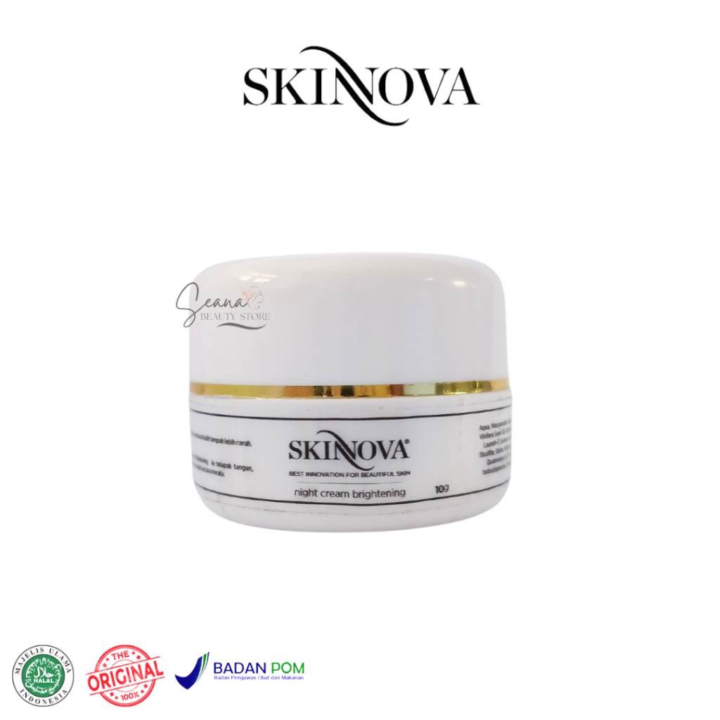 Jual Skinnova Night Cream Brightening (krim malam pencerah) | Shopee Indonesia