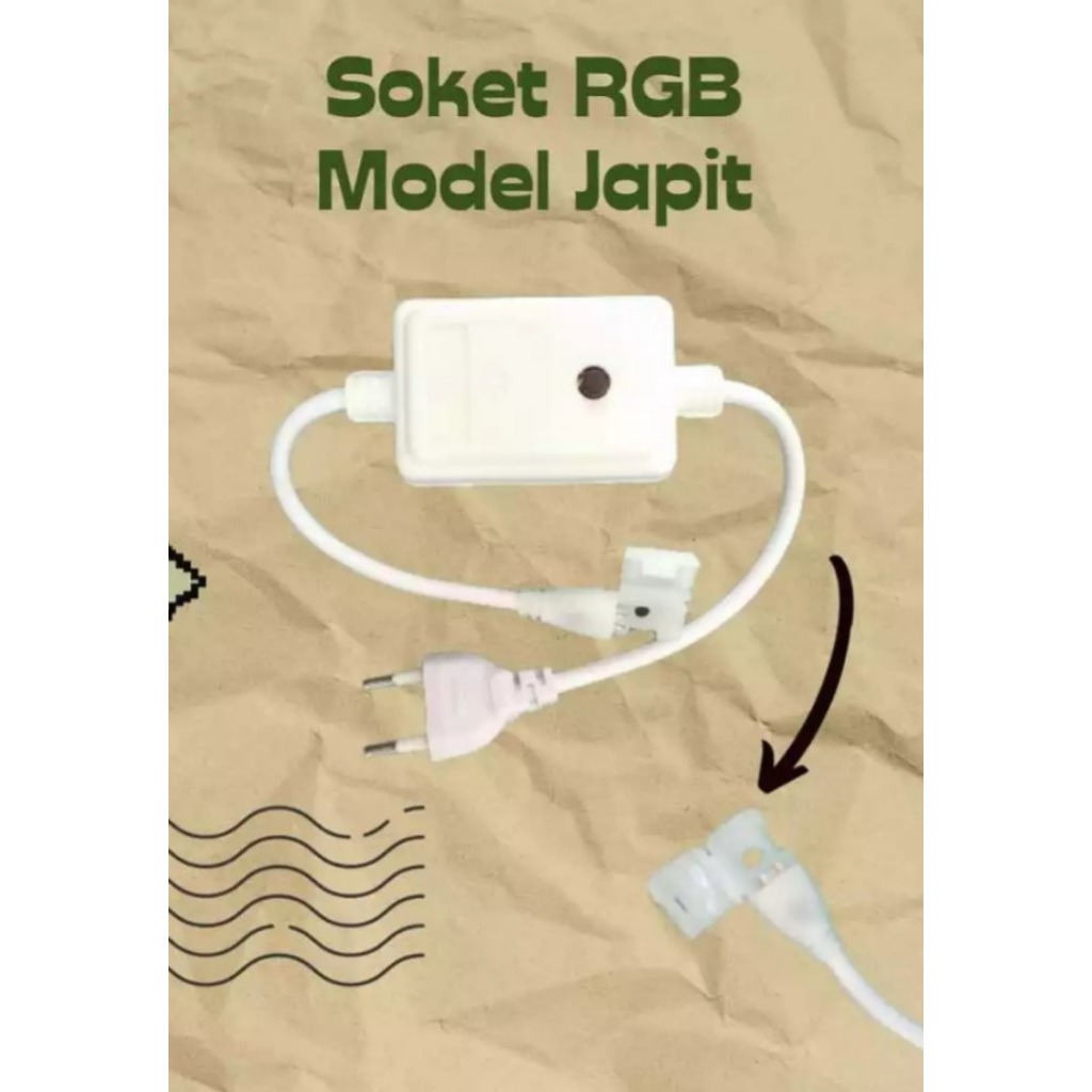 Jual RGB JEPIT Socket RGB Model Japit Lampu Led Strip Selang Adaptor ...