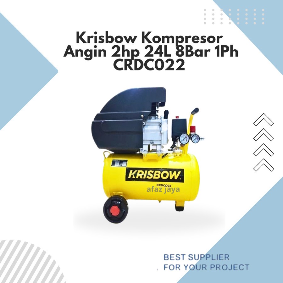 Jual Krisbow Kompresor Angin 2hp 24l 8bar 1ph Crdc022 Compressor ...