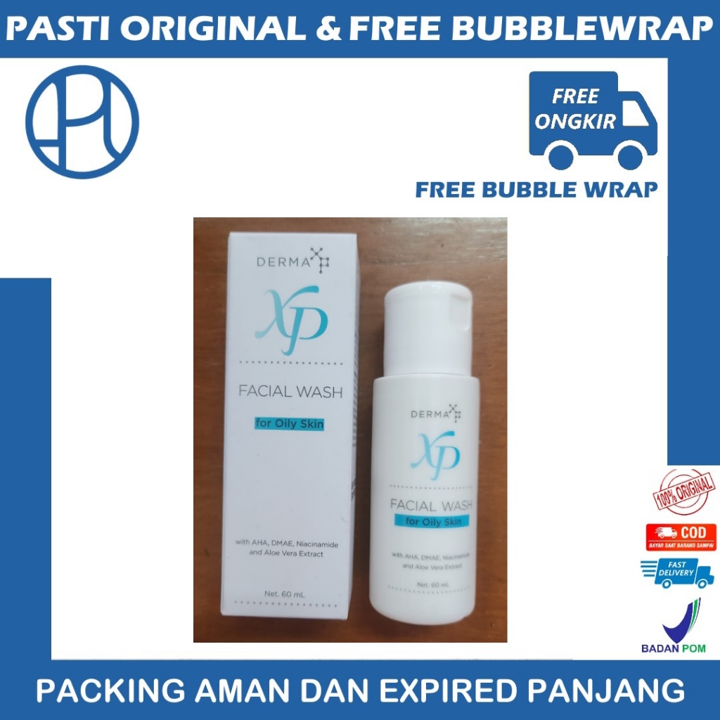 Jual DERMA XP FACIAL WASH FOR OILY SKIN 60 ML BOTOL | Shopee Indonesia