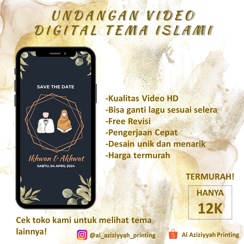 Jual Undangan Video Nikah Digital Karakter/Tema Islami part 2 [Termurah ...