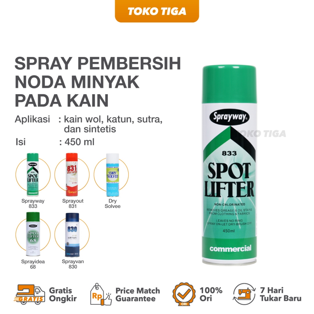Jual Spray Pembersih Noda Minyak Pada Kain / Industrial Spot Lifter ...