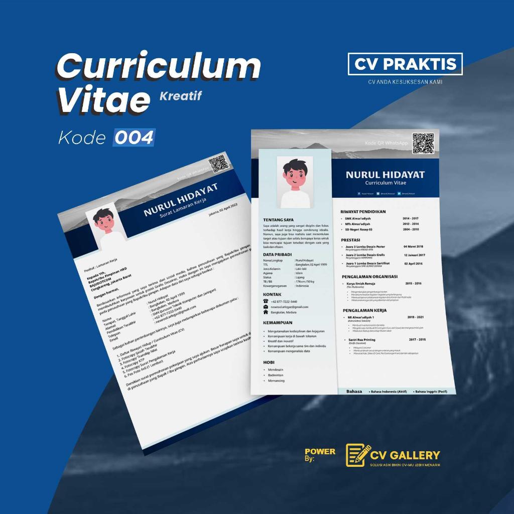 Jual DESAIN 004 | CV KREATIF | CURRICULUM VITAE | RESUME | CV PROFESIONAL | DAFTAR RIWAYAT HIDUP ...