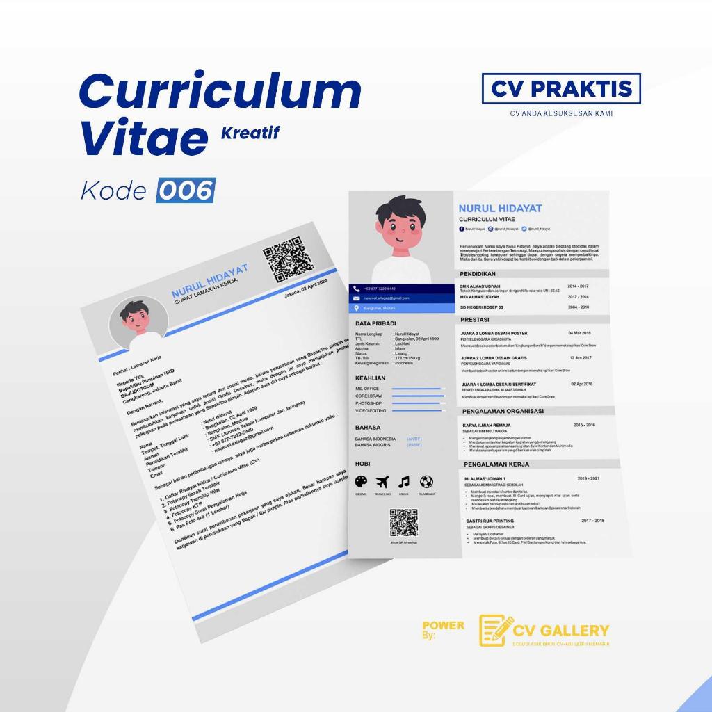 Jual DESAIN 006 | CV KREATIF | CURRICULUM VITAE | RESUME | CV PROFESIONAL | DAFTAR RIWAYAT HIDUP ...
