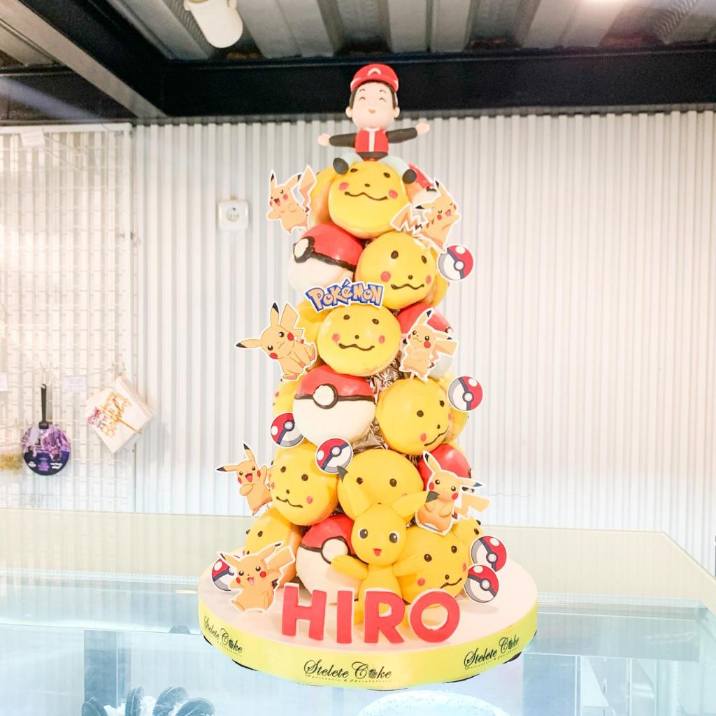 Jual Donat Tower/Donat Ulang tahun/Donat Tower Tema Pokemon/Donat Tower ...