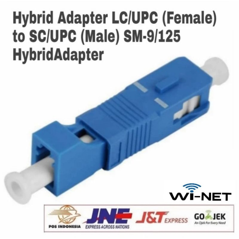 Jual Hybrid Adapter SC Male LC Famale Converter Konektor LC Ke SC | Shopee Indonesia