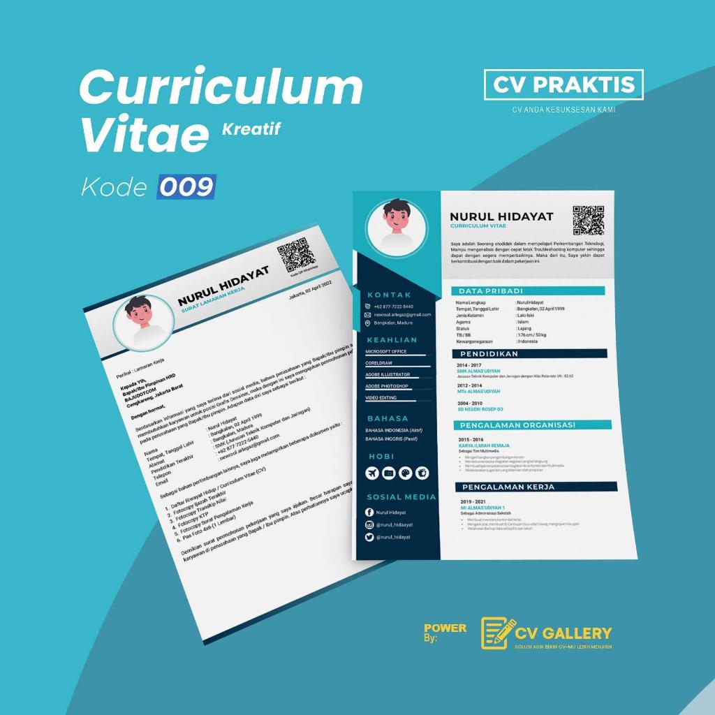 Jual DESAIN 009 | CV KREATIF | CURRICULUM VITAE | RESUME | CV ...