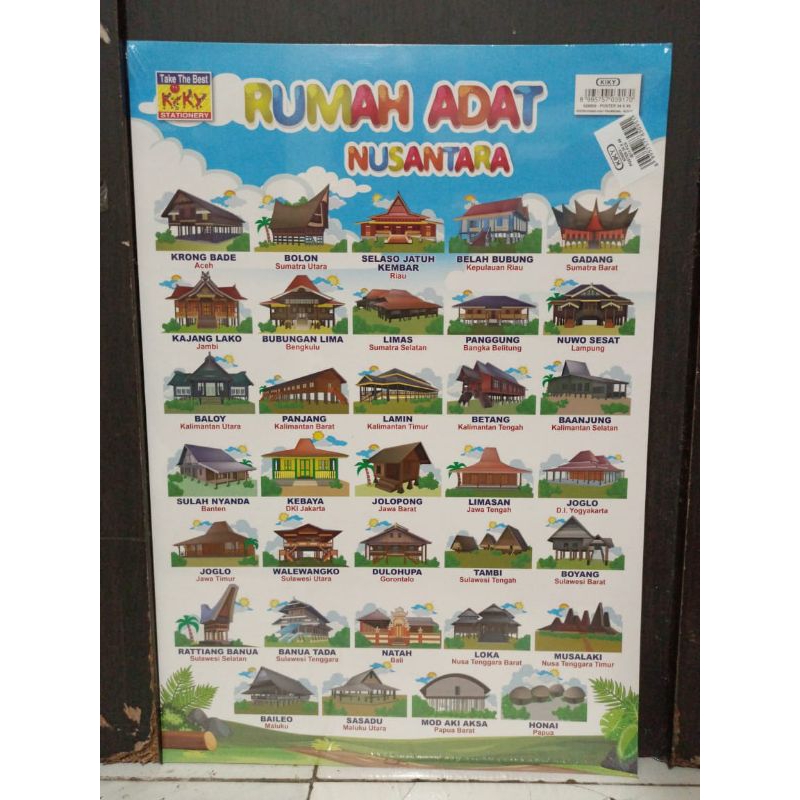 Jual Poster Rumah Adat Nusantara | Shopee Indonesia