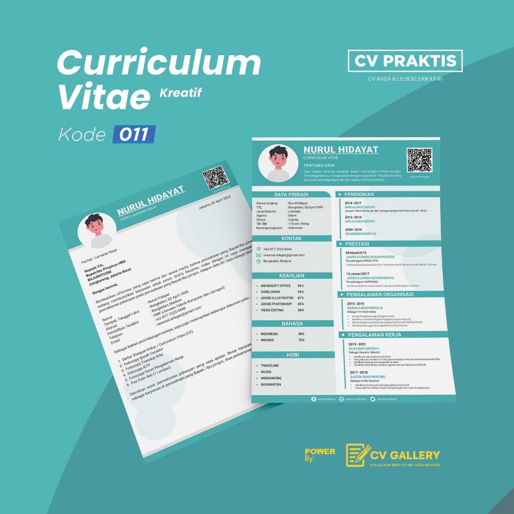 Jual DESAIN 011 | CV KREATIF | CURRICULUM VITAE | RESUME | CV ...