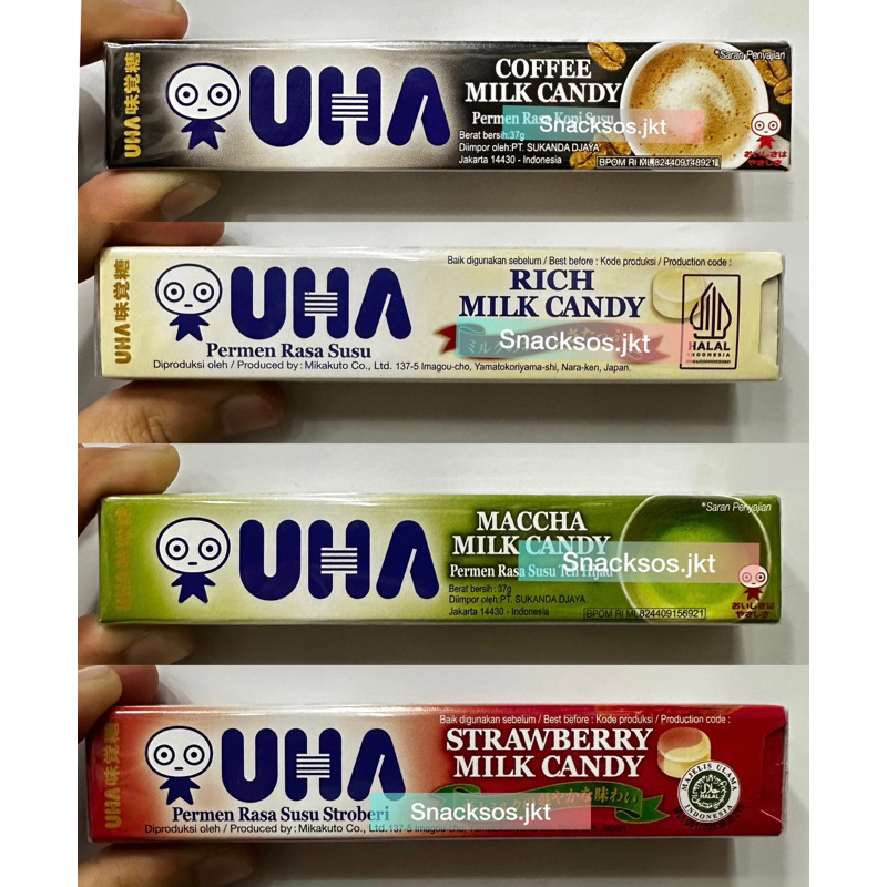 Jual 37g UHA STICK Strawberry Milk / Matcha / Rich Milk / Coffee ...