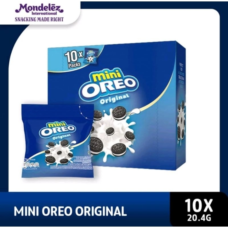 Jual Mini Oreo Original 1 box isi 10pack Biskuit Oreo | Shopee Indonesia