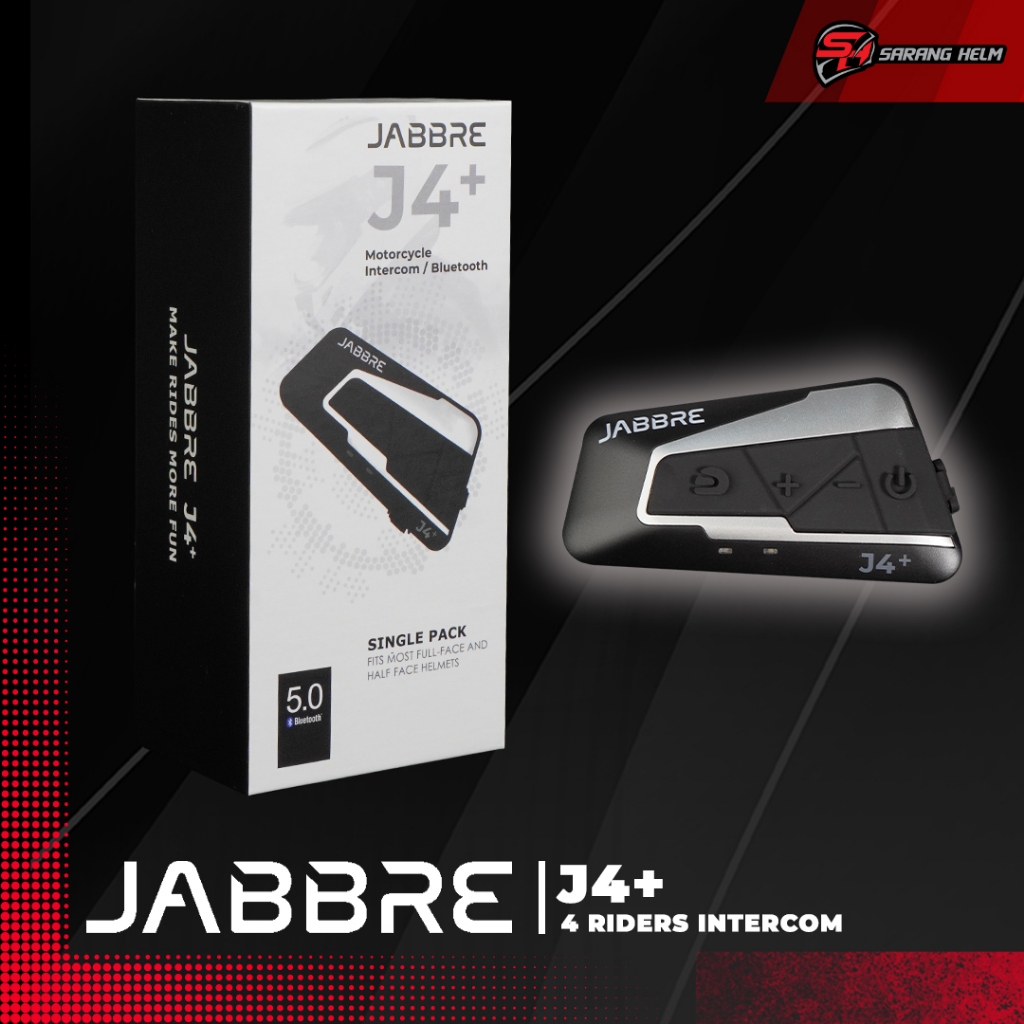 Jual JABBRE 4+ - Intercom Bluetooth Helmet | Shopee Indonesia
