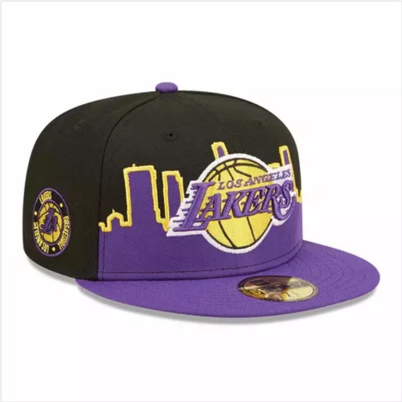 Jual Topi Unisex New Era LA Lakers NBA Tip Off 59Fifty Fitted Cap ...